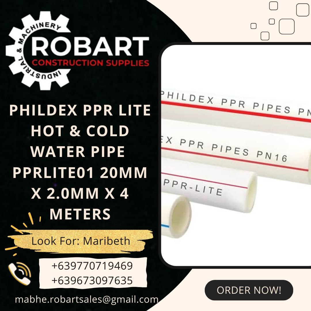 PHILDEX PPR LITE Hot & Cold Water Pipe, Commercial & Industrial ...