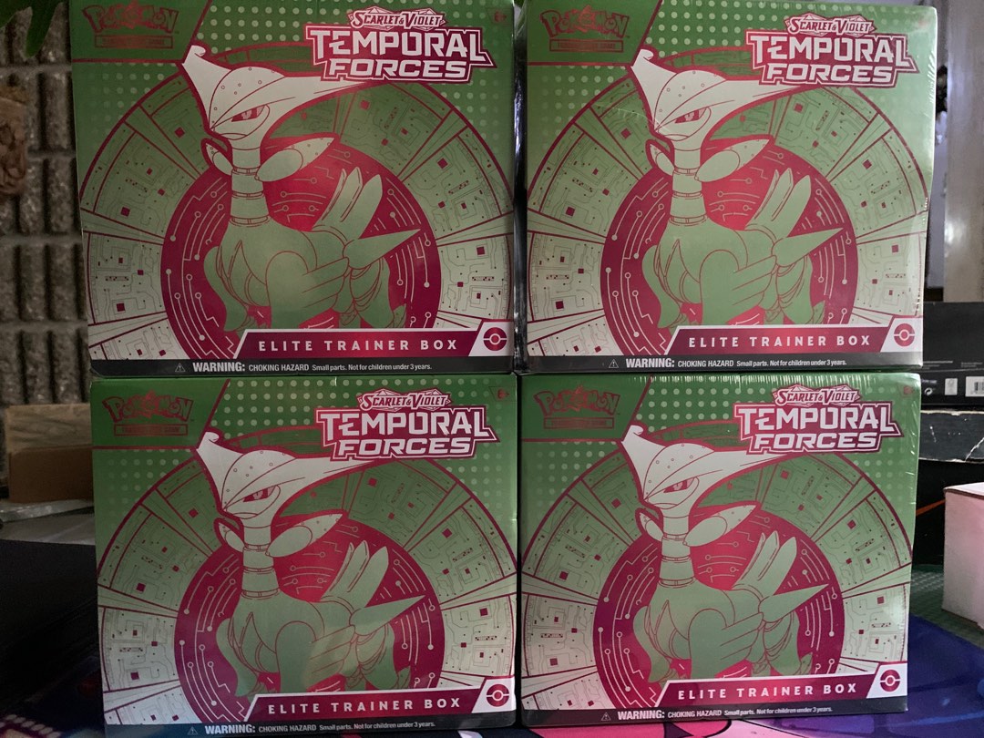 Pokemon TCG Temporal Forces ETB, Hobbies & Toys, Toys & Games on Carousell