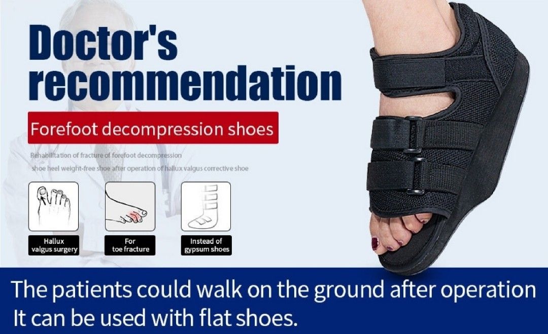 Post op shoes /forefoot/bunion/hallux valgus, Health & Nutrition ...