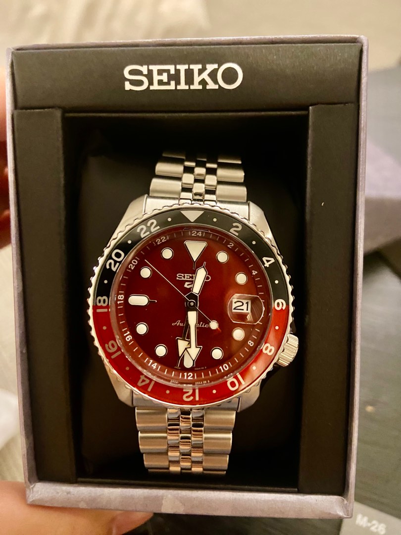 SEIKO 5 GMT SSK031K1 Thong Sia Exclusive, Men's Fashion, Watches ...