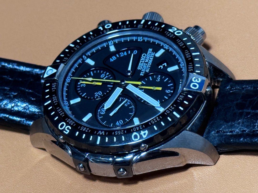Seiko SBDS001 6S37 Flight Master Automatic, 名牌, 手錶 - Carousell