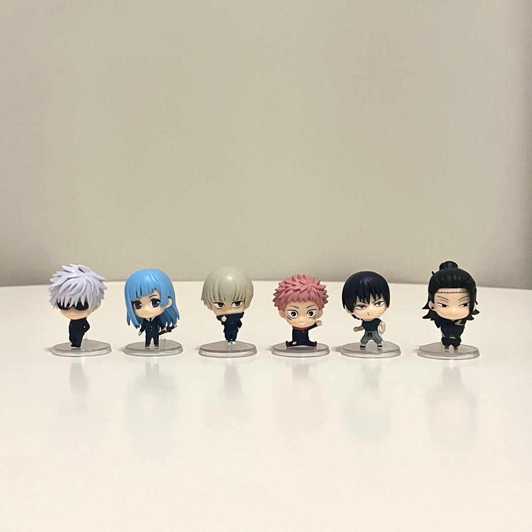 [set] jujutsu kaisen mini figure jjk (t. toji fushiguro, gojo satoru ...
