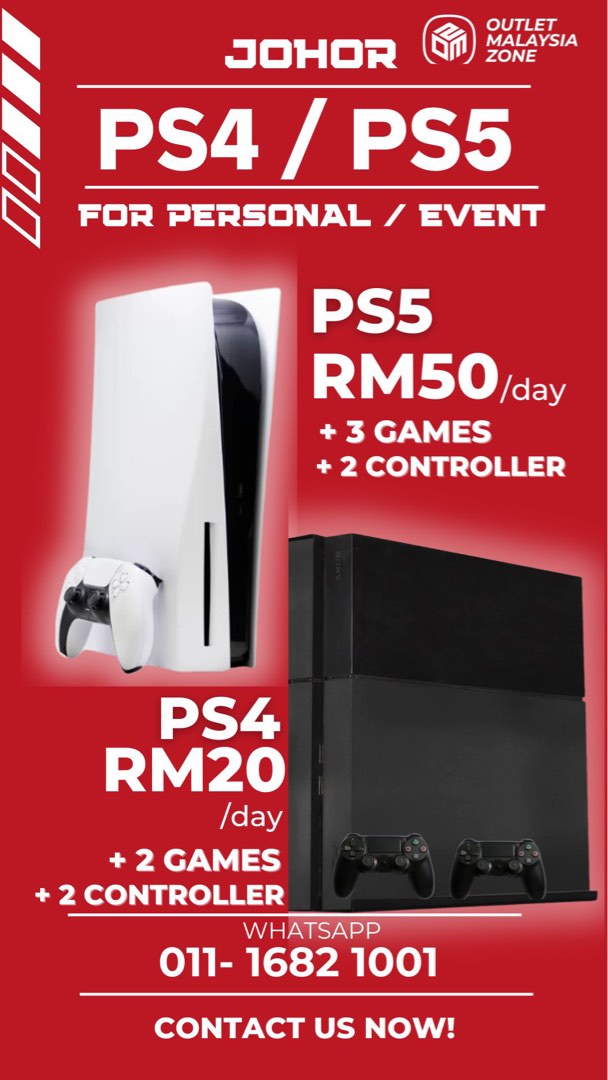 SEWA PS4 | PS5 JOHOR, Video Gaming, Video Game Consoles, PlayStation on ...