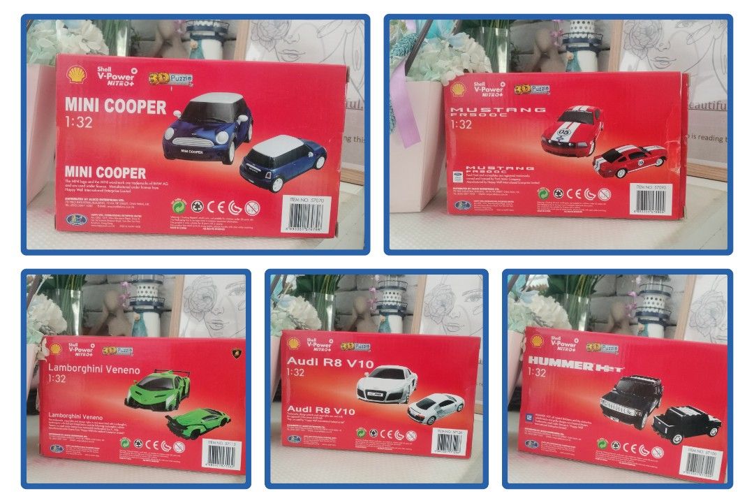 Shell V-Power Nitro+ Shell Station Self Assembly Kit and Set of 5 Shell ...