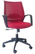 Smile Mart Adjustable Mid Back Mesh Swivel Office Chair with Armrest ...