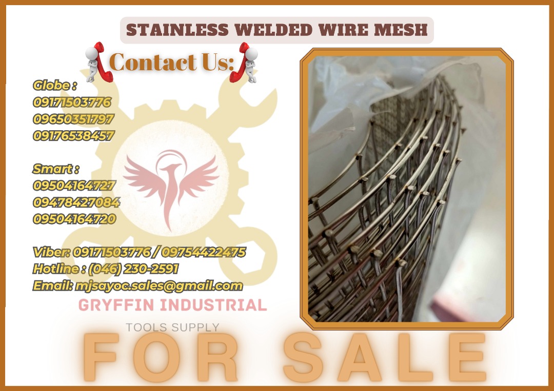 STAINLESS WELDED WIRE MESH 1x1 X 2mm x 4ft., Commercial & Industrial ...