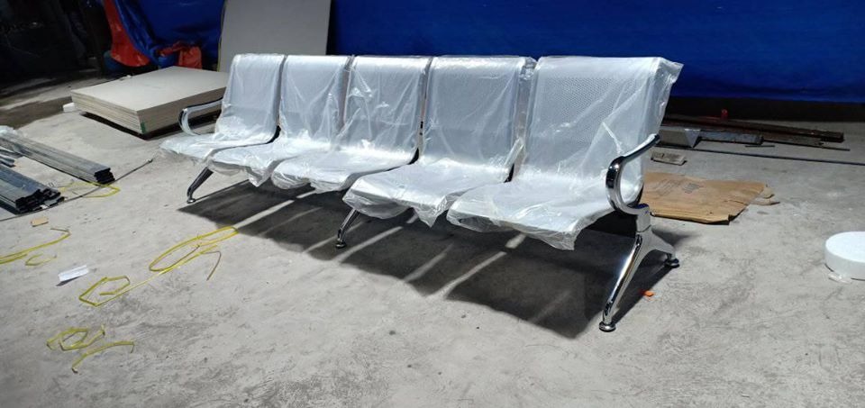 steel gang chair / high quality, Furniture & Home Living, Office ...