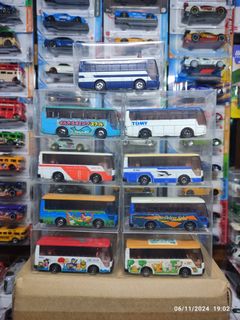 20pcs Tomy tomica t-art small size bus collection bas persiaran bas ...