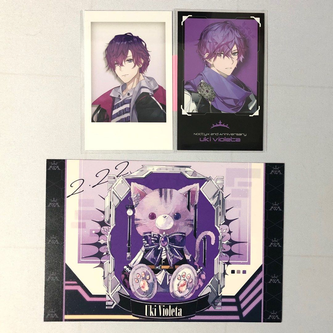 UKI VIOLETA NIJISANJI NOCTYX UNIT ART + 2ND ANNIVERSARY CHEKI + PM, Hobbies & Toys, Collectibles ...