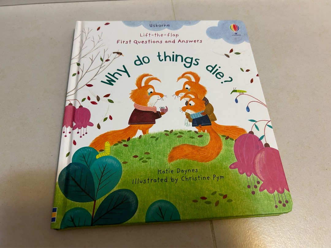 (usborne) Why do thimgs die? 立體揭揭童書, 興趣及遊戲, 書本 & 文具, 小朋友書 - Carousell