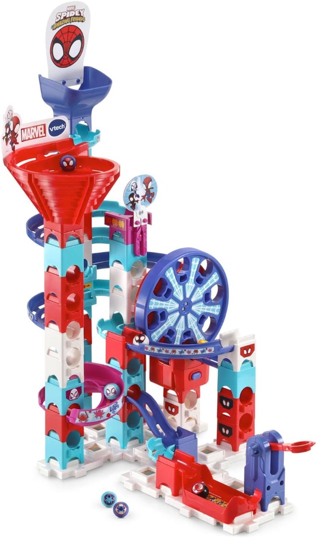 Vtech Spidey and His Amazing Friends Marble Rush Go-Spidey-Go! Set ...
