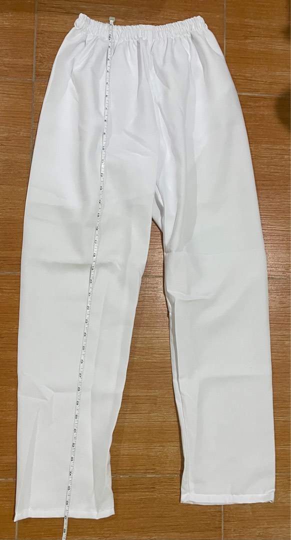 White Medical Pants Uniform|Scrub Suit Pants, Women's Fashion, Bottoms ...