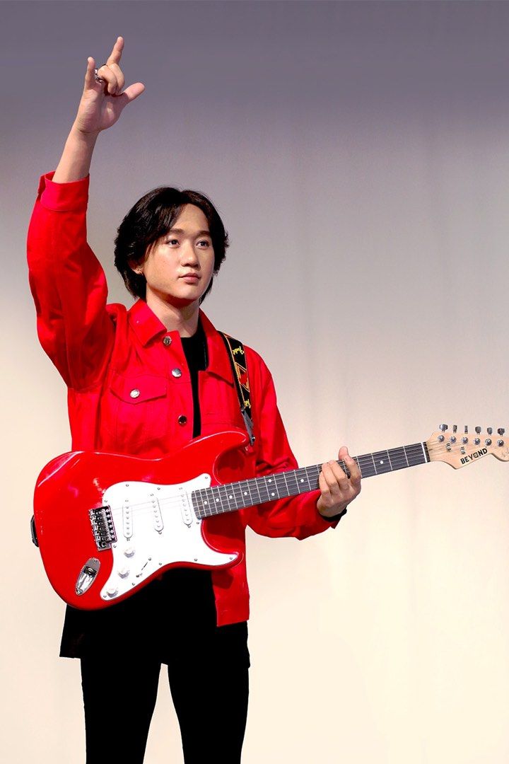 173cm Wong Ka Kui 黄家驹 Life Size Wax Figure Statues Hongkong Singer ...