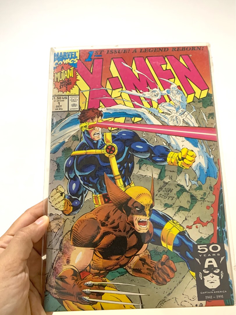 X-men #1st Issue Cyclops and Wolverine Variant, 1991 Marvel Comics ...
