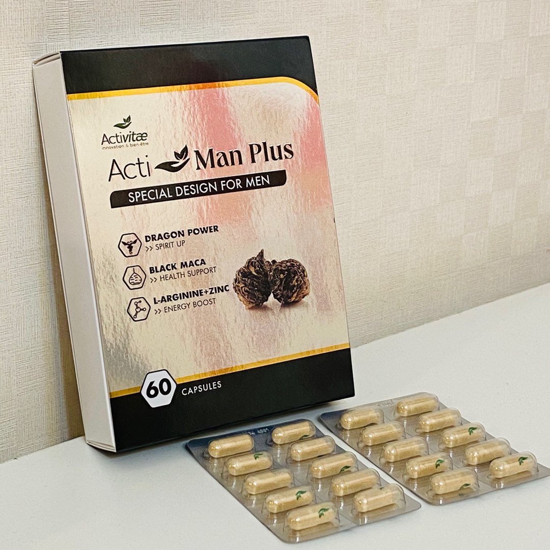 20粒裝 男士雄風寶Acti Man Plus 煉鋼精力非偉哥 | 純天然加鋅配方 精胺酸 黑碼卡 男士保健 男士性能力 壯陽（見客人評價截圖 ...