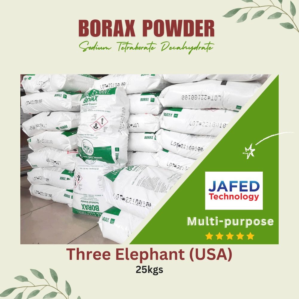 25kgs Three Elephant Borax Powder Sodium Tetraborate Decahydrate from ...