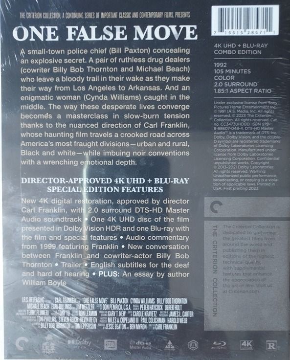 [全新] The Criterion Collection 4K UHD + Blu-ray Combo Edition 藍光 Carl Franklin, 家庭電器, 電視 & 其他娛樂 ...