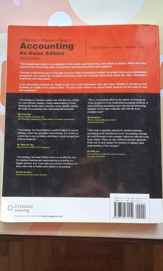 Accounting - second edition, Hobbies & Toys, Books & Magazines ...