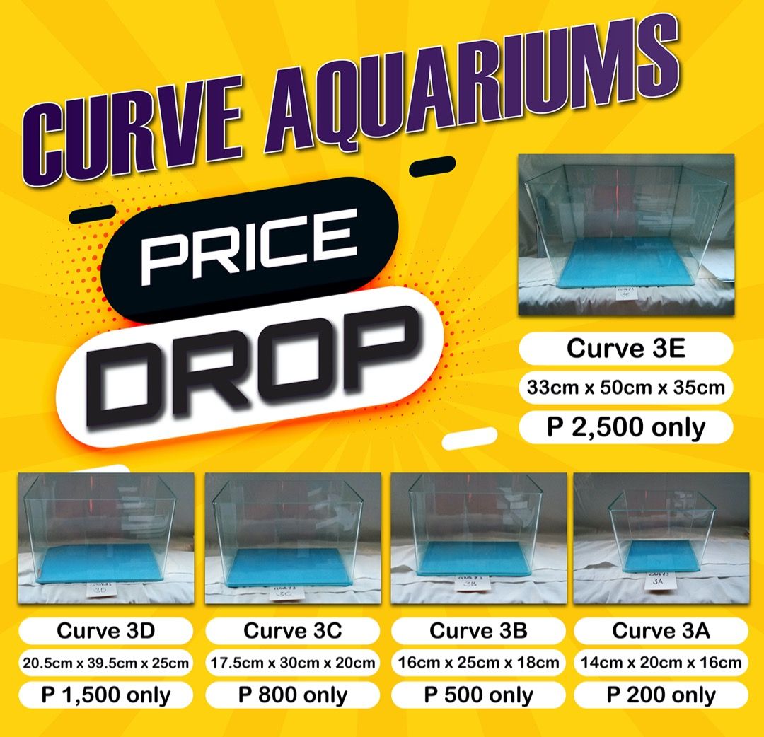 Aquariums - Imported/Curve Tanks/ Tempered Glass, Pet Supplies, Homes ...