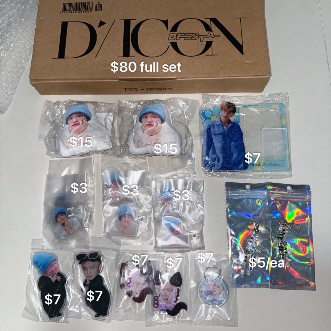 [Assorted] TXT Yeonjun ( DICON, Keyring, Squishy, Standee, PC Holder ...