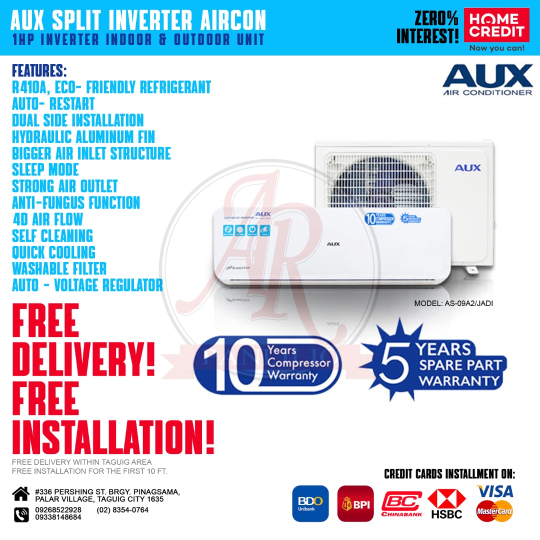 AUX SPLIT TYPE AIRCONDITIONER SUPPLY!!!!!!!, TV & Home Appliances, Air ...
