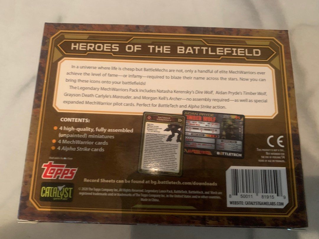 Battletech Legendary Mechwarriors Force Pack, Hobbies & Toys, Toys ...