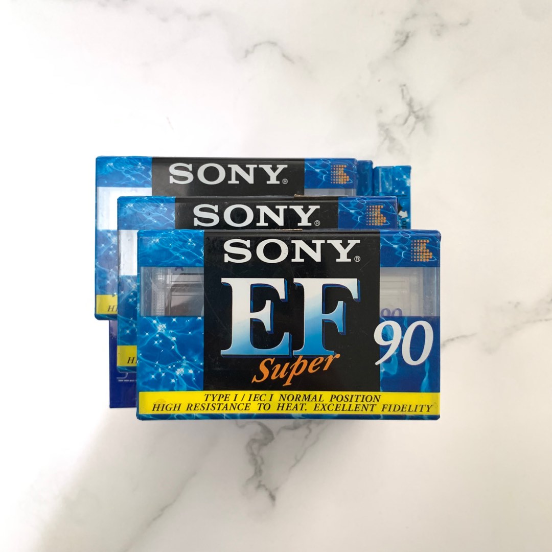 CASSETTE SONY EF SUPER 90 TYPE I / IEC I NORMAL POSITION 90 MINUTES ...