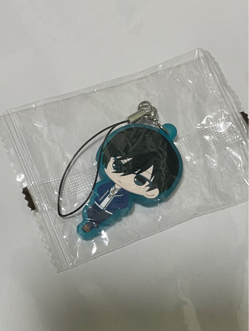 Blue Lock Rin Rubber Keychain, Hobbies & Toys, Toys & Games on Carousell