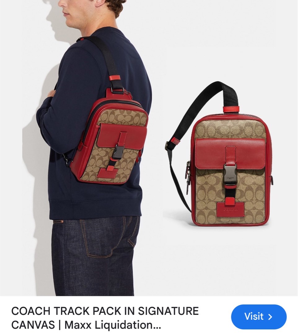 COACH TRACK PACK, Men's Fashion, Bags, Sling Bags on Carousell