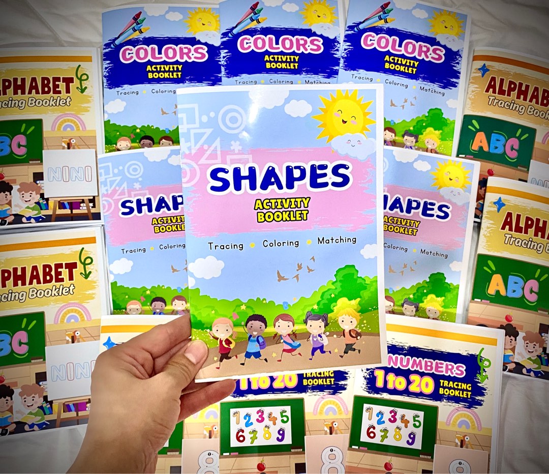 Coloring Tracing Booklet for Kids Alphabet Colors Shapes Photo Paper ...