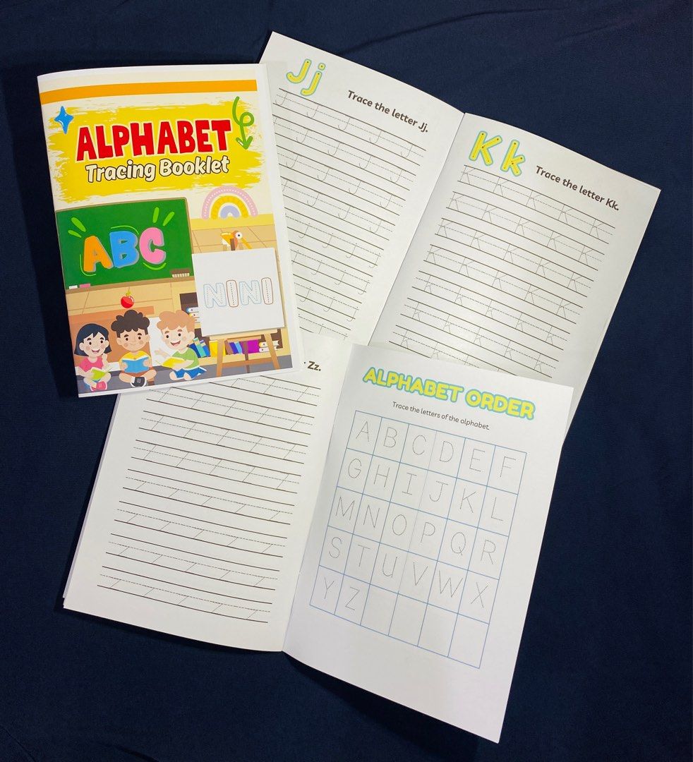 Coloring Tracing Booklet for Kids Alphabet Colors Shapes Photo Paper ...