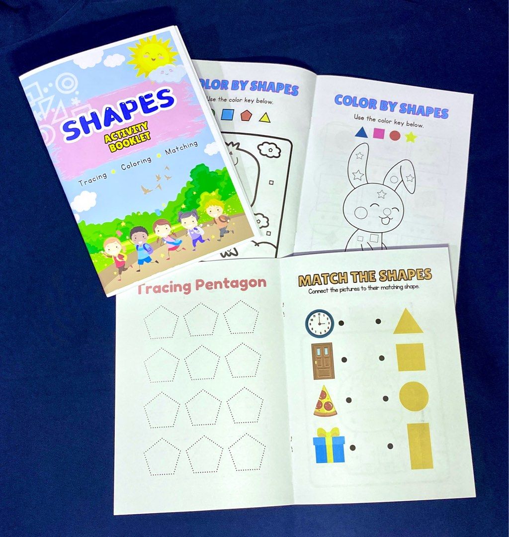 Coloring Tracing Booklet for Kids Alphabet Colors Shapes Photo Paper ...