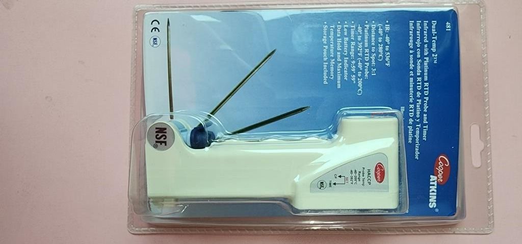 Cooper-Atkins 481 Infrared Thermometer, IR Thermometer, DualTemp2 ...
