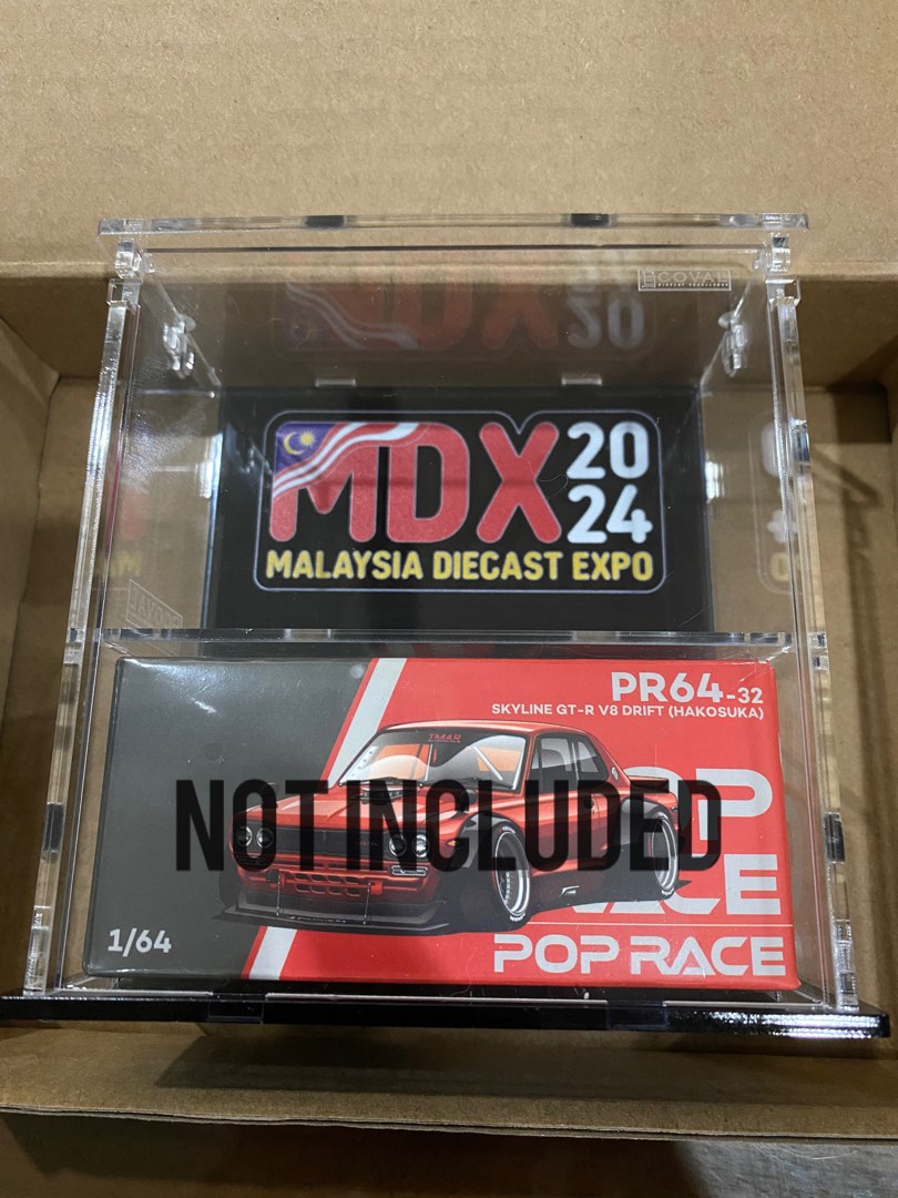 Coval Acrylic Display Malaysia Diecast Expo 2024 Pop Race, Hobbies ...