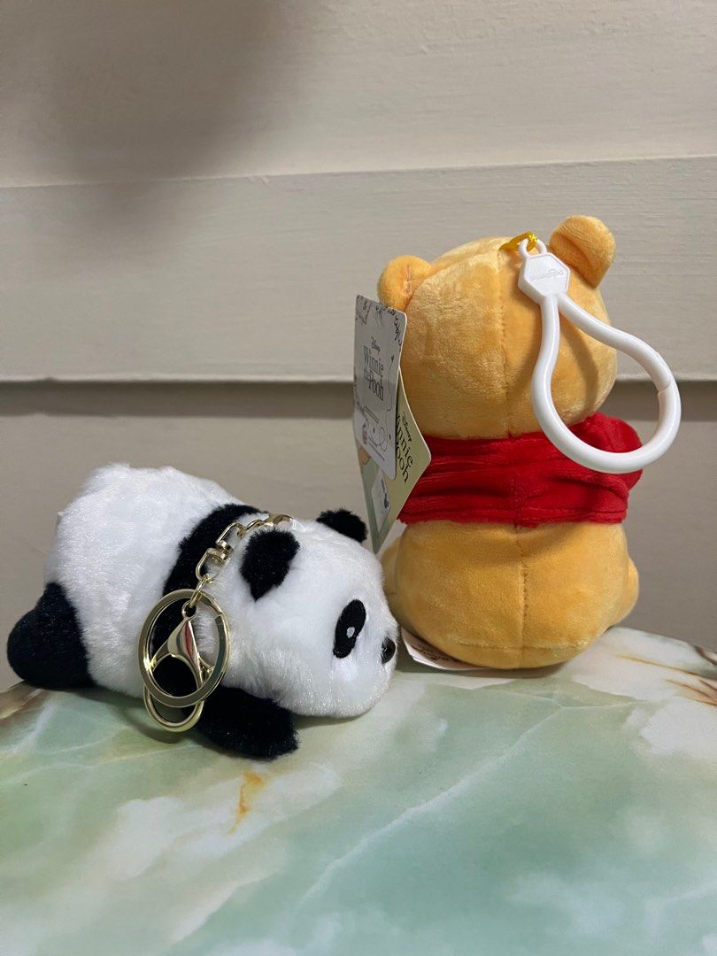 CPCM Winnie the Pooh with candy plastic keychain and Funclaw Panda ...