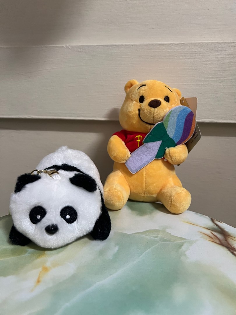 CPCM Winnie the Pooh with candy plastic keychain and Funclaw Panda ...