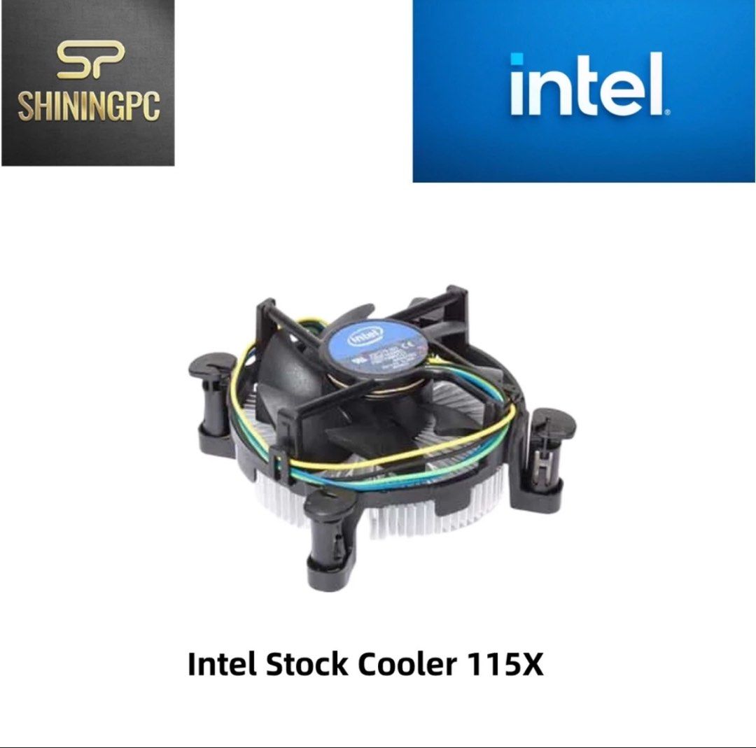 CPU Heat Sink Cooling Quiet Fan Cooler Heatsink for Intel LGA 115x Desktop PWM 4Pin Stock Cooler ...
