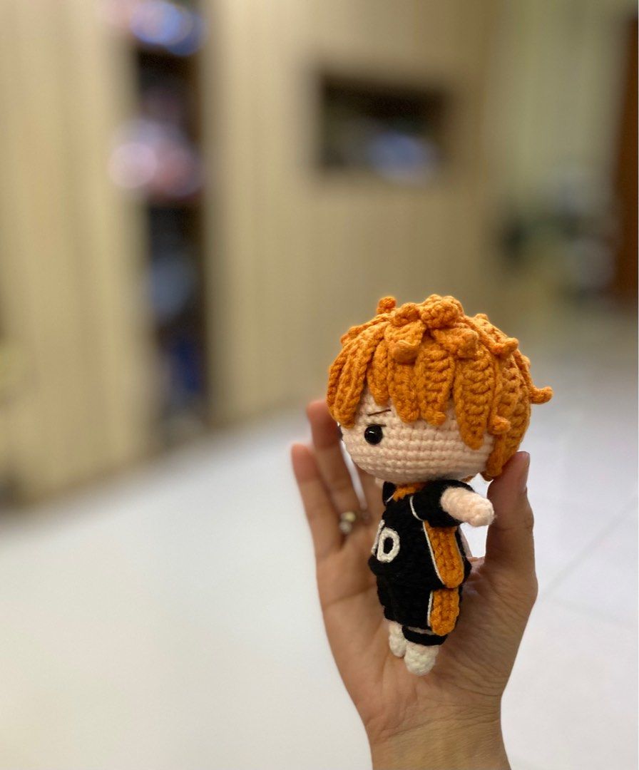Crochet Shoyo Hinata from Haikyu, Hobbies & Toys, Stationery & Craft ...