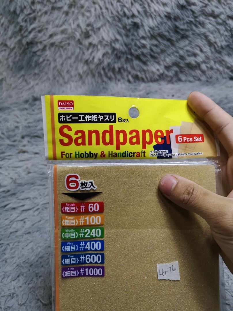 Daiso Sand Paper Pack, Hobbies & Toys, Stationary & Craft, Stationery ...
