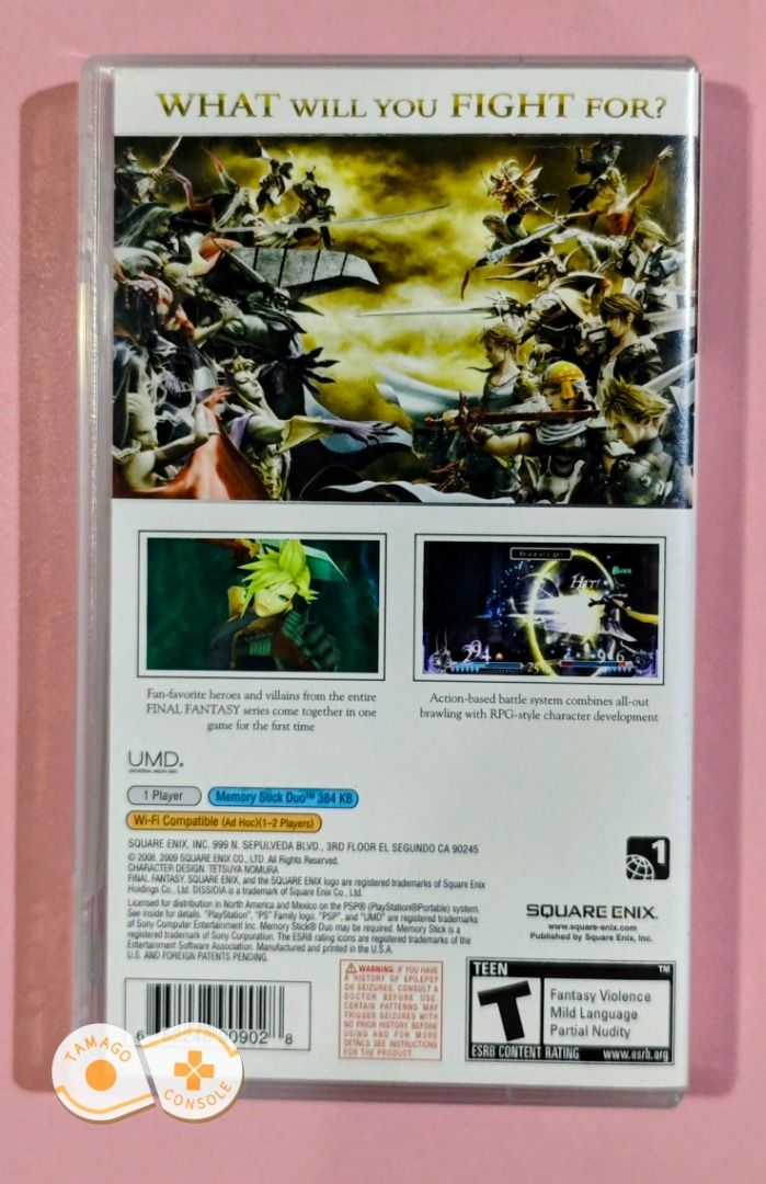 Dissidia Final Fantasy - [PSP Game] [ENGLISH Language], Video Gaming ...