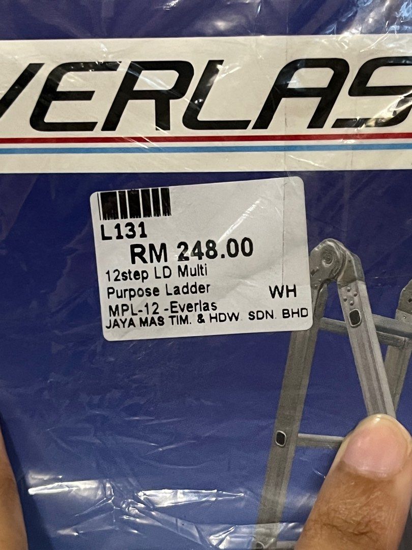 EVERLAS Multipurpose Ladder 12 Steps - MPL12, Furniture & Home Living ...