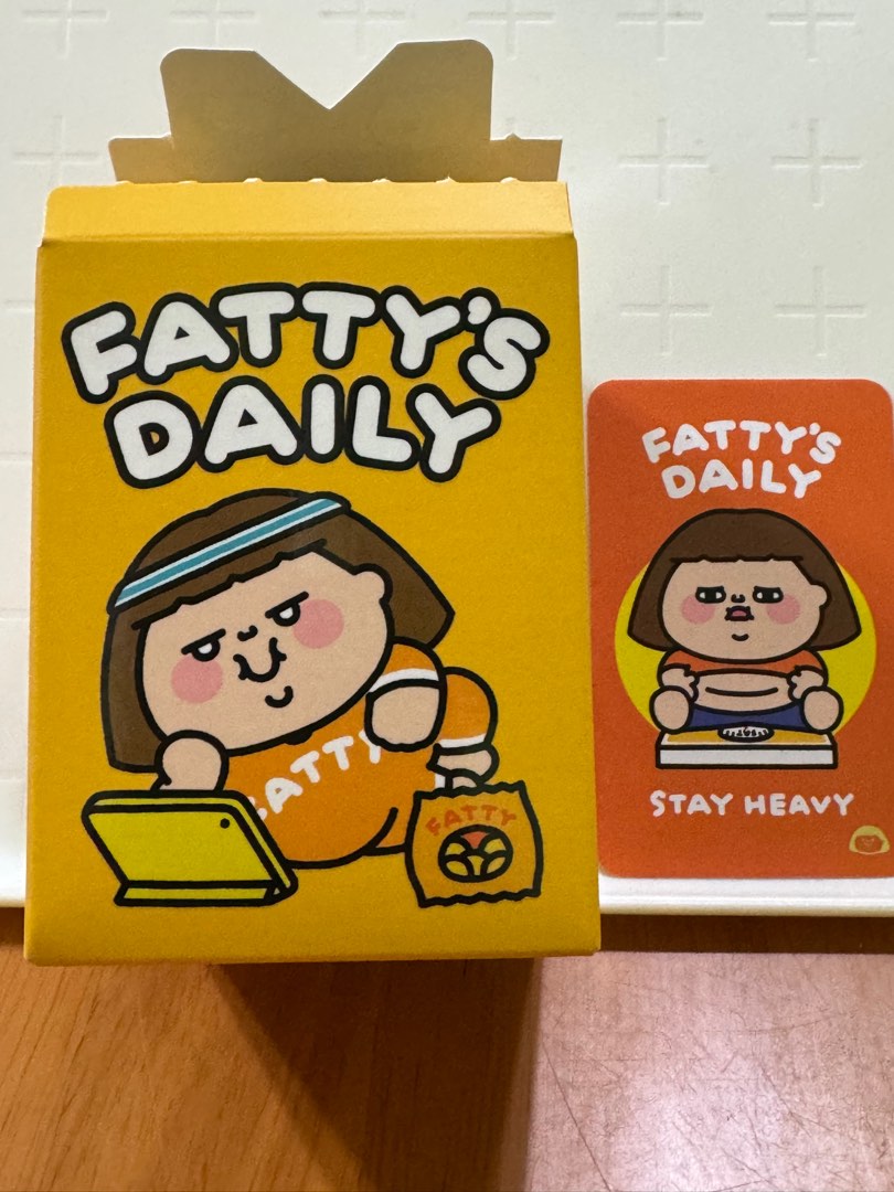 Plastic Thing 為食妹 Fatty’s Daily Stay Heavy 盲抽 抽盒, 興趣及遊戲, 玩具 & 遊戲類 ...