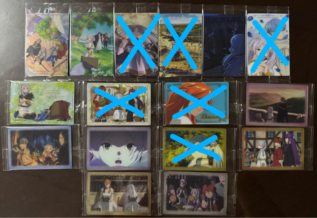 Frieren Wafer Cards, Hobbies & Toys, Memorabilia & Collectibles, Fan ...
