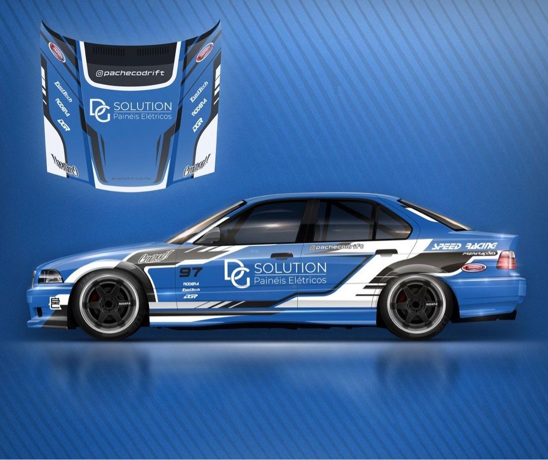 Full Car Wrap, Half Car Wrap, Custom Vinyl Track Design, Animation ...