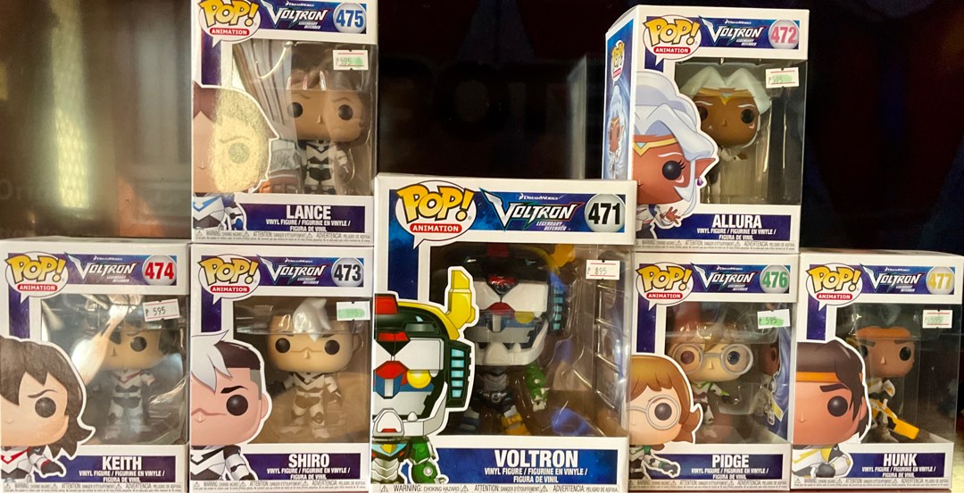 Funko Pop Voltron Legendary Defender Set of 7 Pops NOT Voltes V Daimos ...