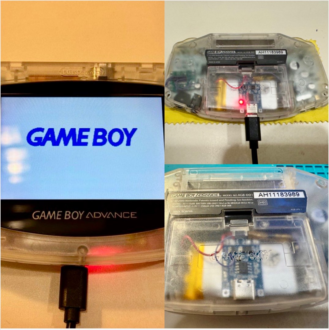 Gameboy Advance - USB C mod service, Video Gaming, Video Game Consoles ...