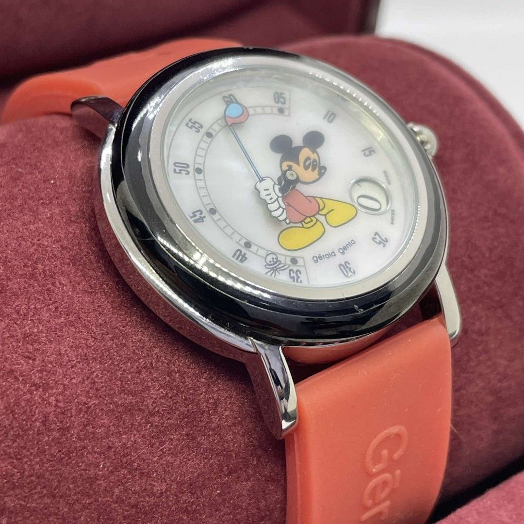 Gerald Genta Retro Fantasy "Mickey Mouse" Red Strap (Replica), Luxury ...