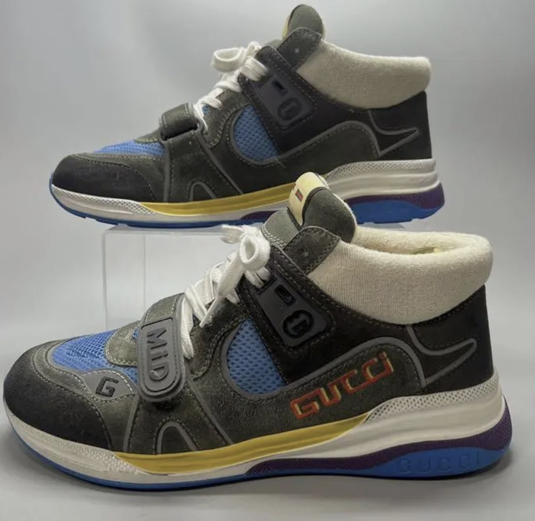 GUCCI Ultrapace Mid-cut Sneaker Shoes, Luxury, Sneakers & Footwear on ...