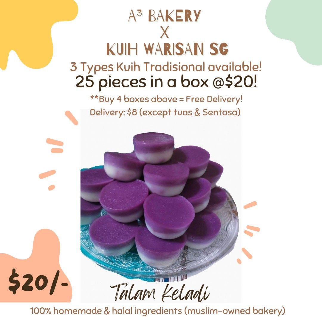 (Halal) Homemade Kuih Kasui (Kuih Kasoi)/Talam Keladi/Kuih Bakar ...