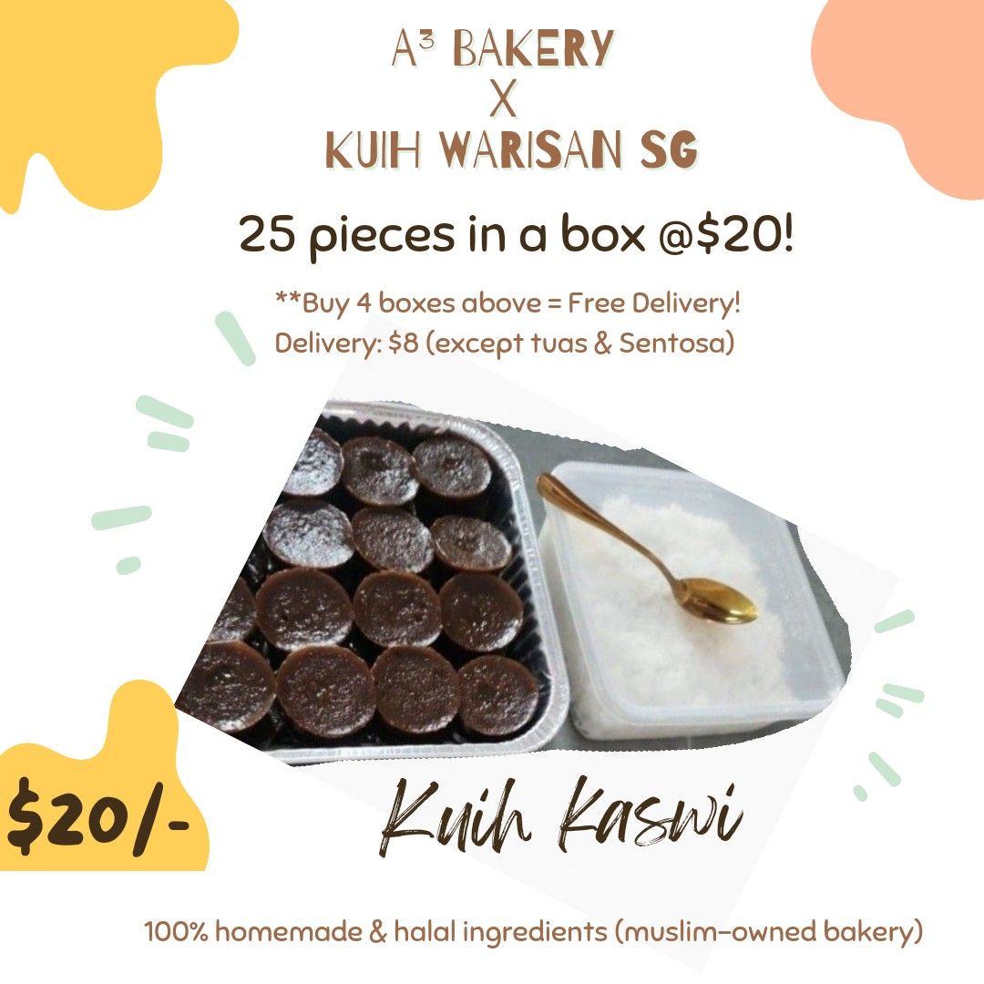 (Halal) Homemade Kuih Kasui (Kuih Kasoi)/Talam Keladi/Kuih Bakar ...